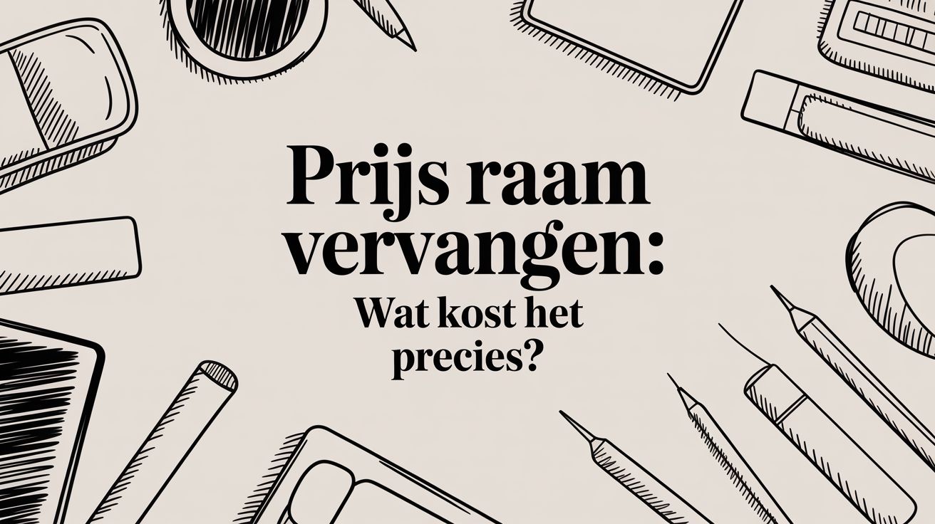 Prijs raam vervangen: wat kost het precies?
